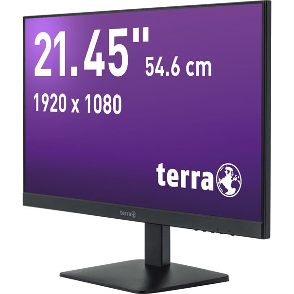 TERRA LCD/LED 2227W black HDMI, DP, GREENLINE PLUS - Terra Computer Ireland